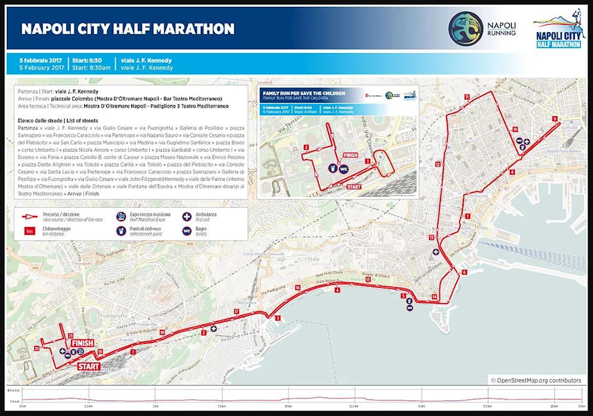 Napoli City Half Marathon - Naples, Italy - 2/23/2020 - My BEST Runs ...